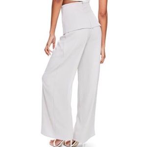 Missguided | Pants & Jumpsuits | Missguided Lavender Corset Wide Leg ...